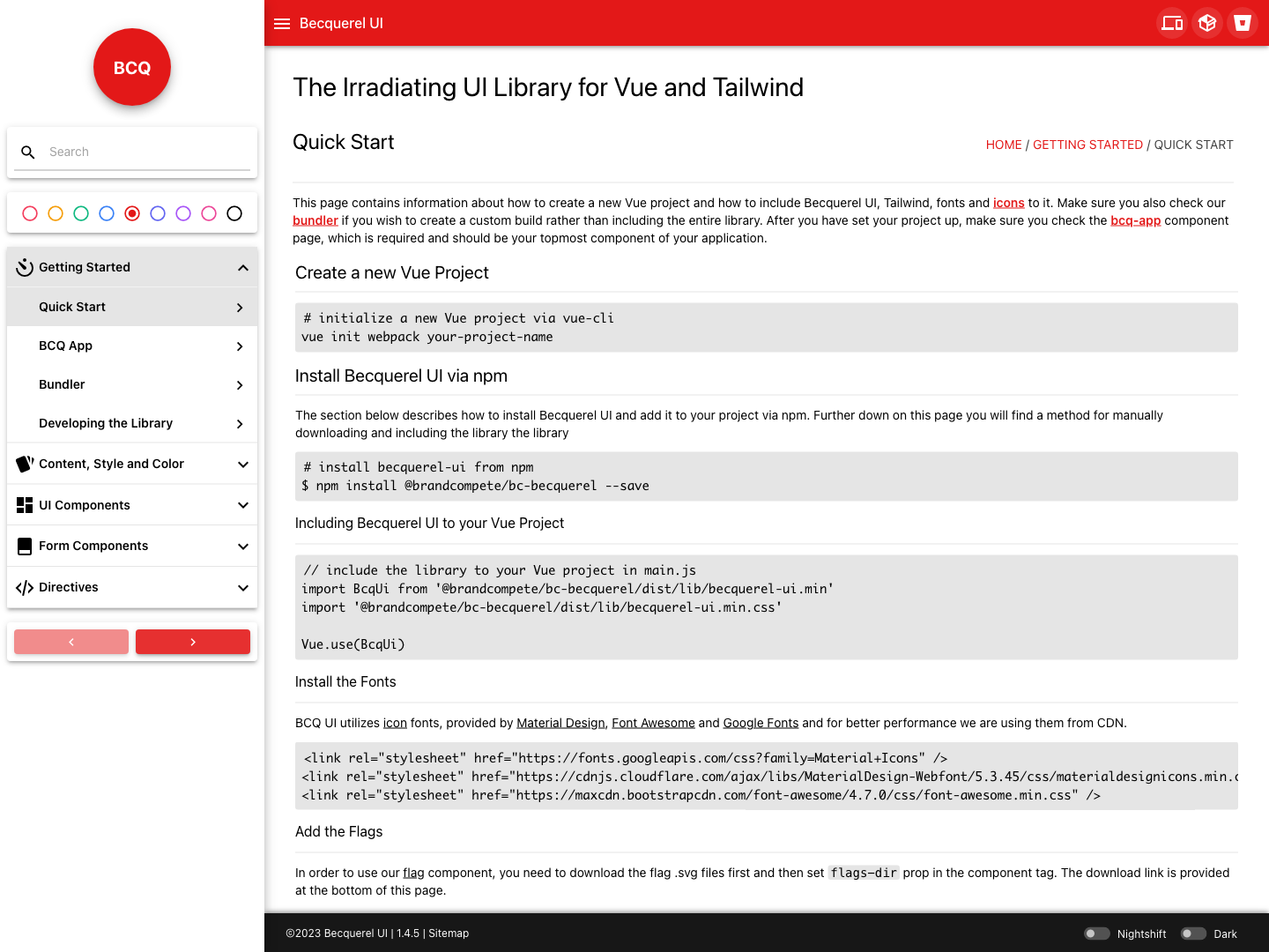 Quick Start | Becquerel UI